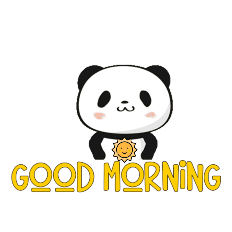 60+ Good Morning Panda Images & GIFs - Good Morning Wishes